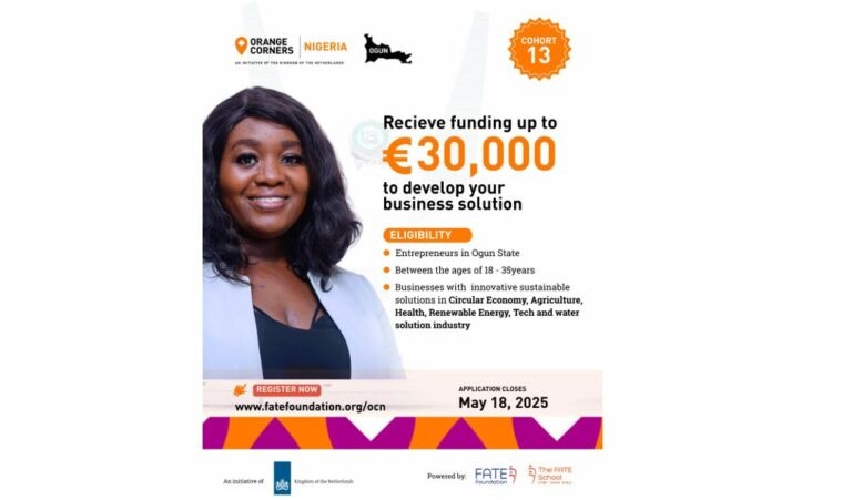 Link to Apply For The Orange Corners Nigeria Incubation Programme 2025 – Cohort 13
